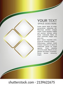 This Template Design Gold Stock Vector (Royalty Free) 2139622675 ...