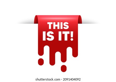 This Text Red Ribbon Tag Banner Stock Vector (Royalty Free) 2091404092 ...