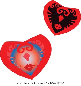 This Tribe Symbol Heart Symbol Stock Vector (Royalty Free) 1910648236 ...