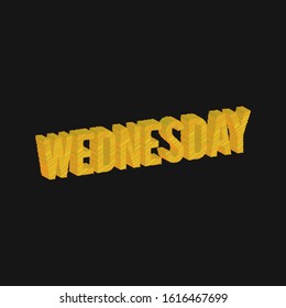 This Vector Art Wednesday Stock Vector (Royalty Free) 1616467699 ...