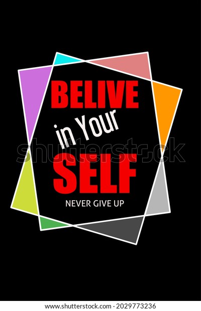 This Vector Image Contains Motivational Sentences Stock Vector (Royalty ...