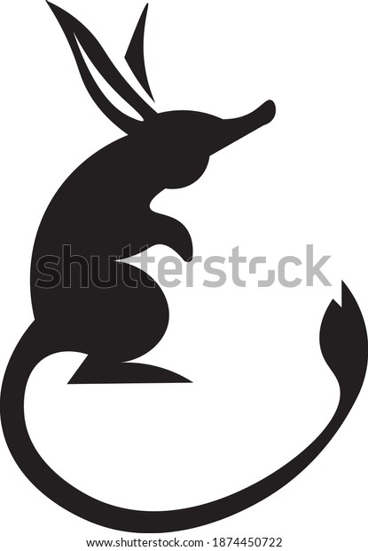 This Vector Image Shows Bilby Icon Stock Vector (Royalty Free ...