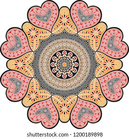 This Vector Indian Chunri Colorful Round Stock Vector (Royalty Free ...