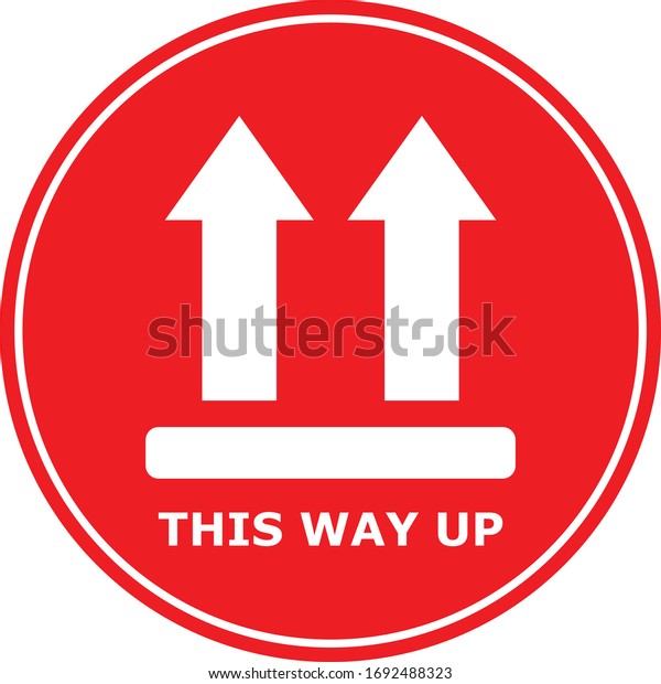 This way up icon handle with care icon can used for carton this way up ...
