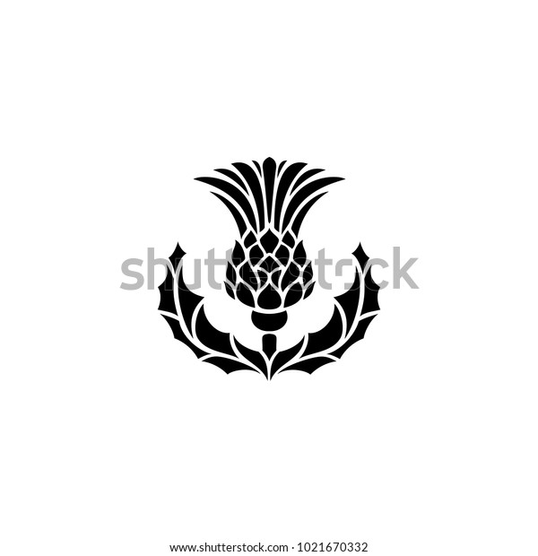 Thistle Symbol Scotland Uk Vector Illustration Stock Vector (Royalty ...