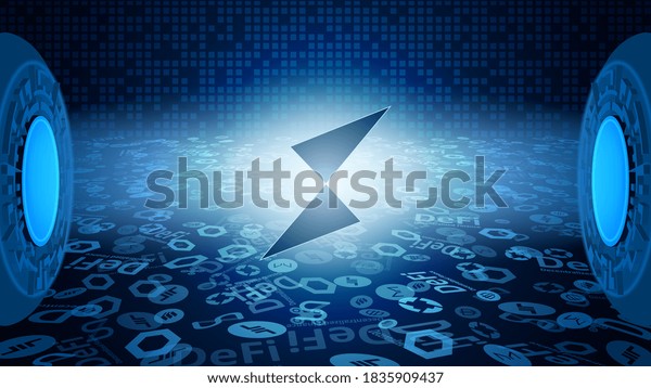 Thorchain Rune Token Symbol Defi System Stock Vector (Royalty Free ...