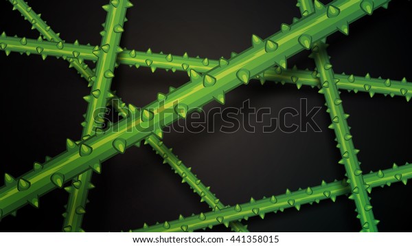 Thorn Background Vector Art Illustration Stock Vector (Royalty Free ...