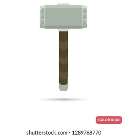 Thors Hammer Color Flat Icon Web Stock Vector (Royalty Free) 1289768770 | Shutterstock