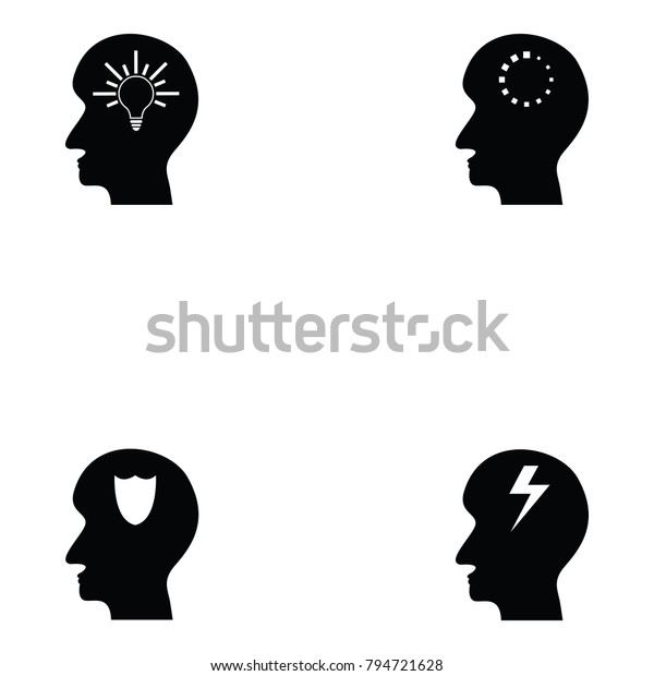 Thoughts Icon Set Stock Vector (Royalty Free) 794721628 | Shutterstock