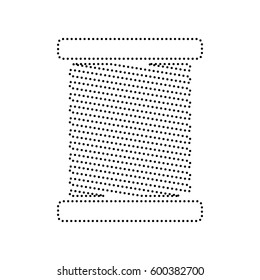 Thread Sign Illustration Vector Black Dotted Stock Vector (Royalty Free ...