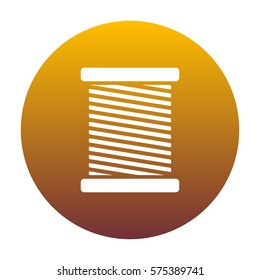Thread Sign Illustration White Icon Circle Stock Vector (Royalty Free ...