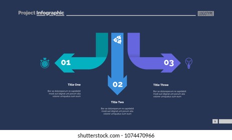 Three Arrow Infographic Diagram Option Chart: เวกเตอร์สต็อก (ปลอดค่า ...