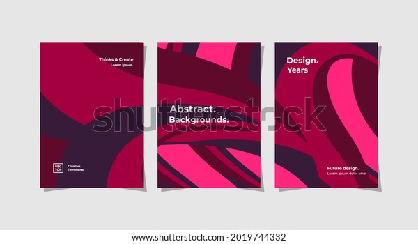 Three Attractive Designs Suitable Marketing Introduction Stock Vector ...