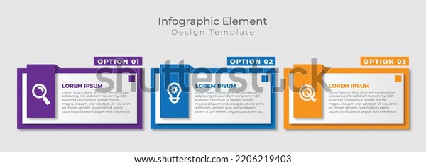 Three Choice Plan Slide Infogrpahic Design Stock Vector (Royalty Free ...