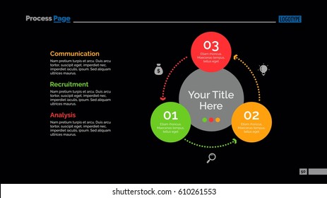 Outlined Circles Mind Map Slide Template 스톡 벡터(로열티 프리) 569399992 ...