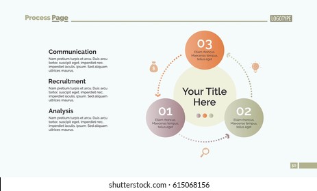 Three Circles Cycle Slide Template 스톡 벡터(로열티 프리) 615068156 | Shutterstock