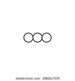 Three Circles Epic Simple Symbol Logo Stock Vector (Royalty Free ...