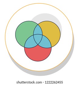 Three Circles Icon Trendy Icon On Stock Vector (Royalty Free ...