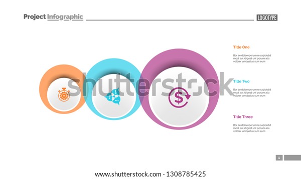 Three Circles Process Chart Slide Template Stock Vector (Royalty Free ... Three Circles Process Chart Slide Template Stock Vector (Royalty Free ...