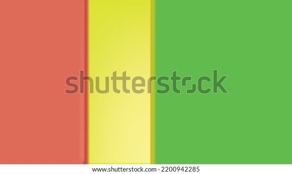 Three Color Background Red Yellow Green Stock Vector (Royalty Free ...