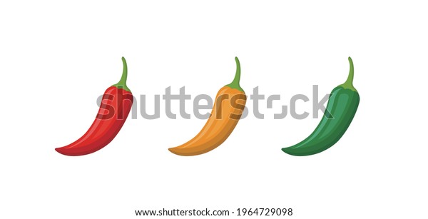 Three Color Peppers Comic Cartoon Vector Stock Vector (Royalty Free ...