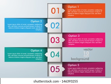 Three Colorful Option Squares On White Stock Vector (Royalty Free ...