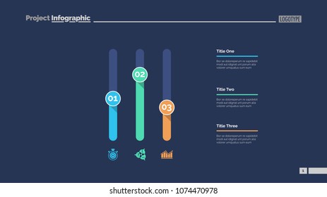 Three Columns Bar Chart Business Data Stock Vector (Royalty Free ...