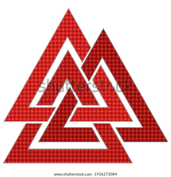 Three Crossed Triangles Sacred Sign Vikings Stock Vector (Royalty Free ...