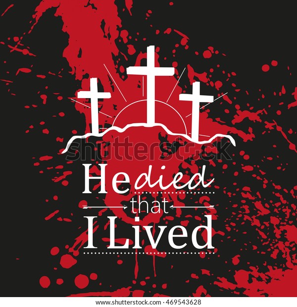 Three Crosses Jesus Illustration Stock Vector (Royalty Free) 469543628 ...