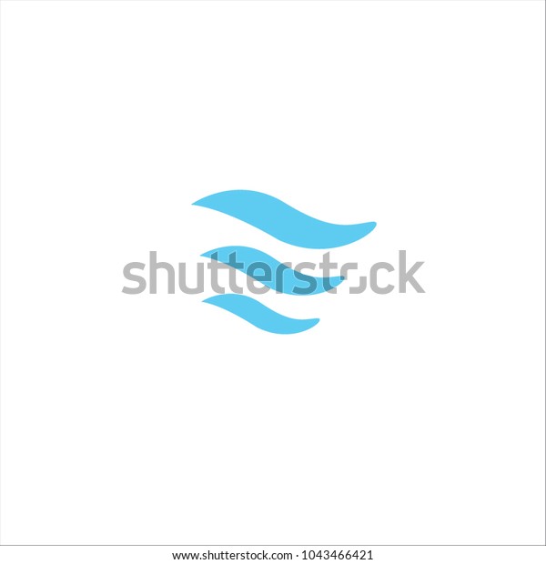 Three Curved Lines Logo Design Stock Vector (Royalty Free) 1043466421 ...