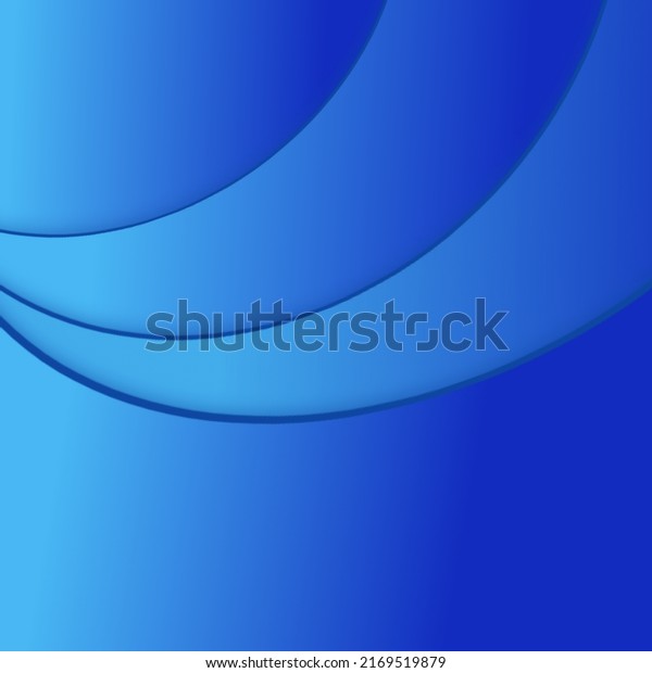 Three Curved Lines On Blue Gradient Stock Vector (Royalty Free ...