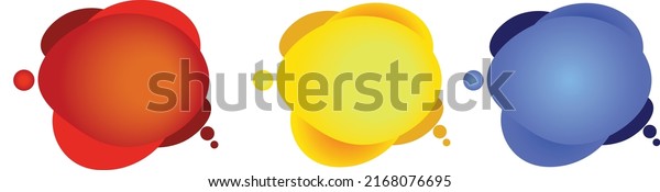 Three Different Color Water Drops Designs Stock Vector (Royalty Free ...