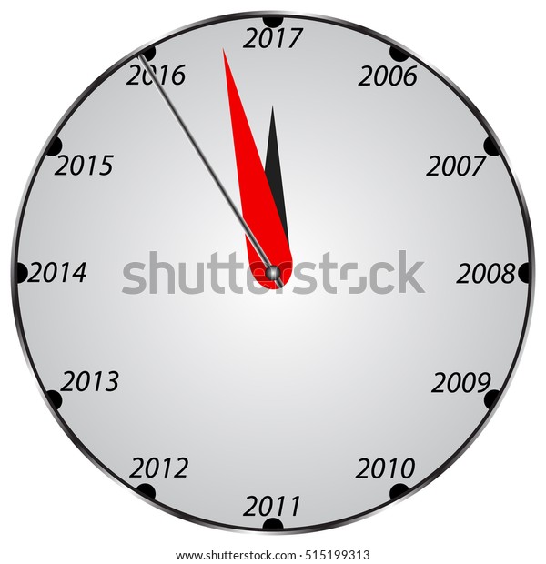 Three Dimensional Clock Showing New Year Stock Vector (Royalty Free) 515199313 | Shutterstock