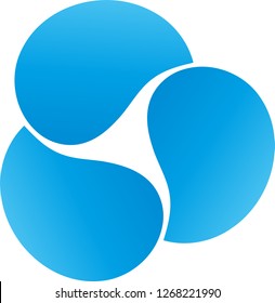 Three Drops Water Blue Logo Stock Vector (Royalty Free) 1268221990 ...