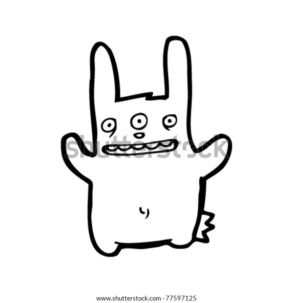 Three Eyed Mutant Rabbit Cartoon Stock Vector (Royalty Free) 77597125 ...