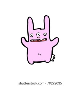 Three Eyed Rabbit Cartoon Stock Vector (Royalty Free) 79292035 ...