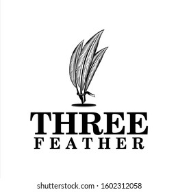 709 Three feather logo Images, Stock Photos & Vectors | Shutterstock