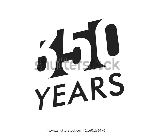 Three Hundred Fifty Hundred Vector Emblem Stock Vector (Royalty Free ...