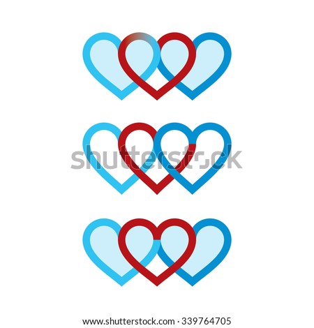 Interlocking Hearts Clipart | Free download on ClipArtMag