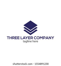 Three Layer Company Logo Tagline Stock Vector (Royalty Free) 1554891230 ...