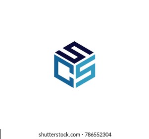 Three Letter Icon Letter Scs Logo Stock Vector (Royalty Free) 786552304 ...