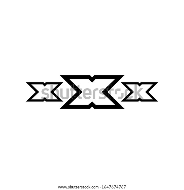 Three Letter X Logo Design Element Stock Vector (Royalty Free ...