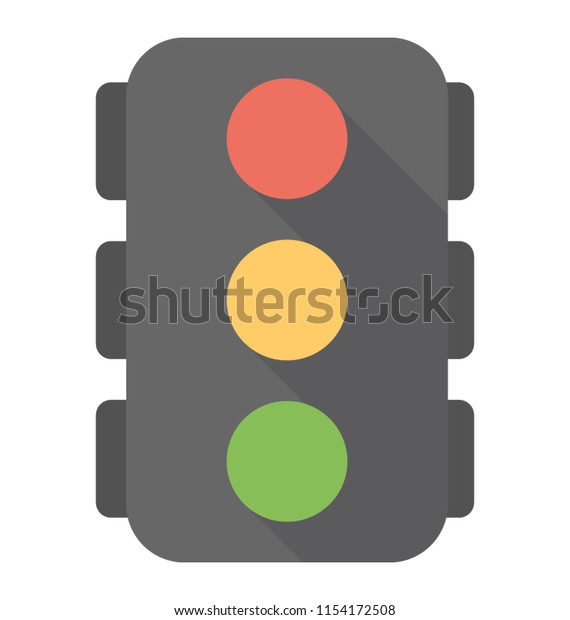 Three Lights Mounted Consecutively Representing Traffic Stock Vector ...