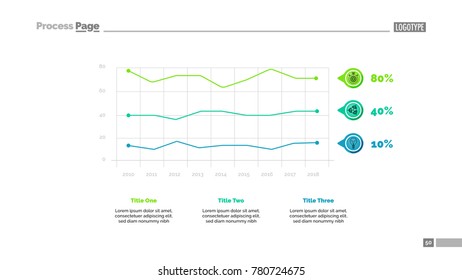 Infographic Line Chart Slide Template Business Stock Illustration ...