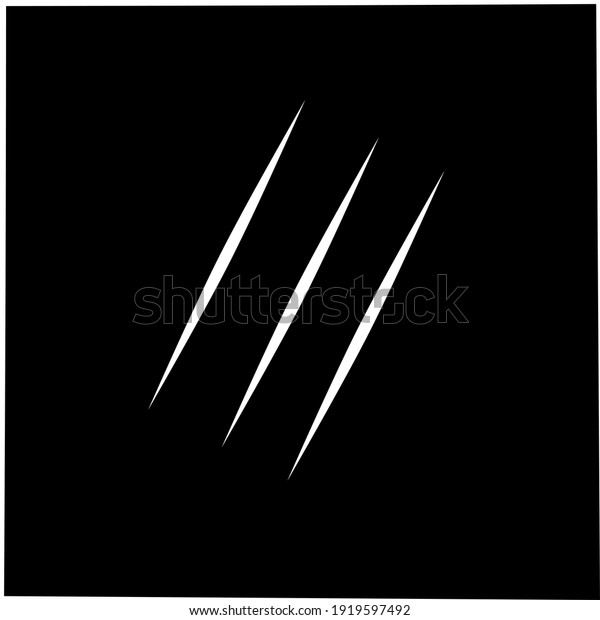 Three Lines White Stripes Black Background Stock Vector (Royalty Free ...