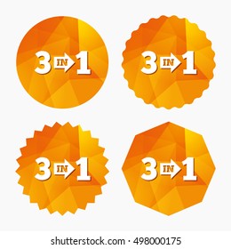 Three One Suite Sign Icon 3 Stock Vector (Royalty Free) 498000175 ...