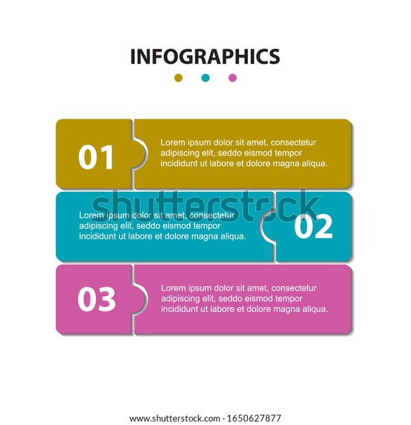 Three Options Infographics Design Template Vector Stock Vector (Royalty ...