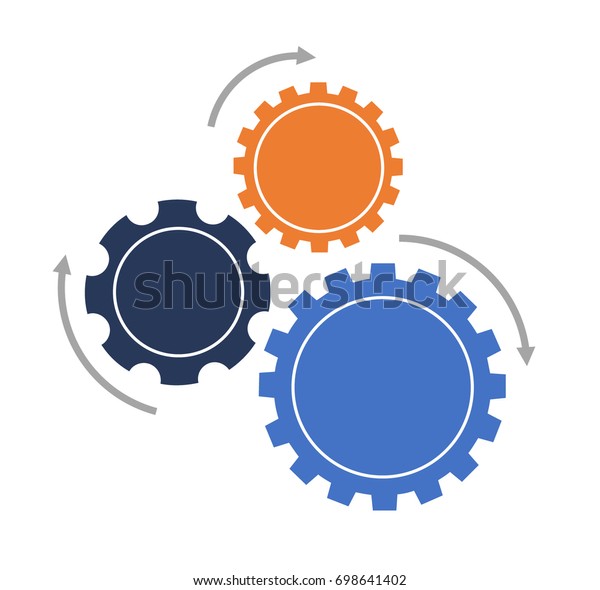 Three Part Gears Infographic Stock Vector (Royalty Free) 698641402 ...