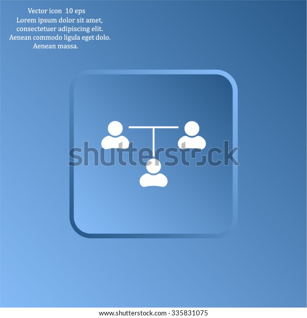 Three People Connected Network Symbol Download Stock Vector (Royalty ...