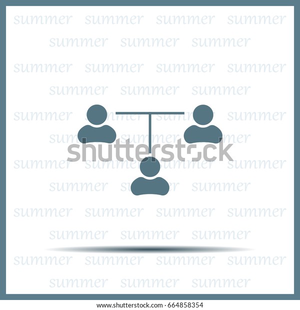 Three People Connected Network Symbol Download Stock Vector (Royalty ...